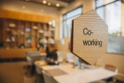 Co-working office space sign board, a Person Photo by Jacob Lund