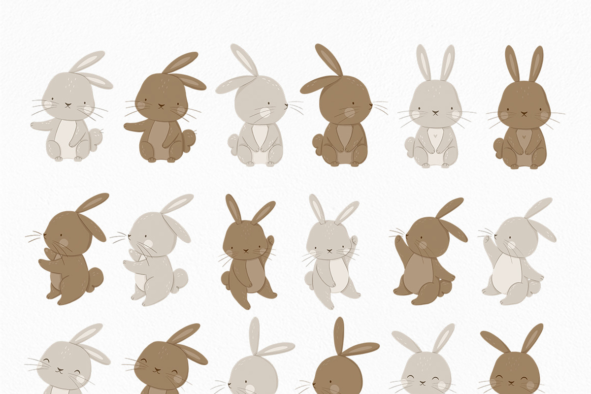 Baby Rabbit illustration & patterns
