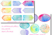 Watercolor Labels and Gift Tags | Graphic Objects ~ Creative Market