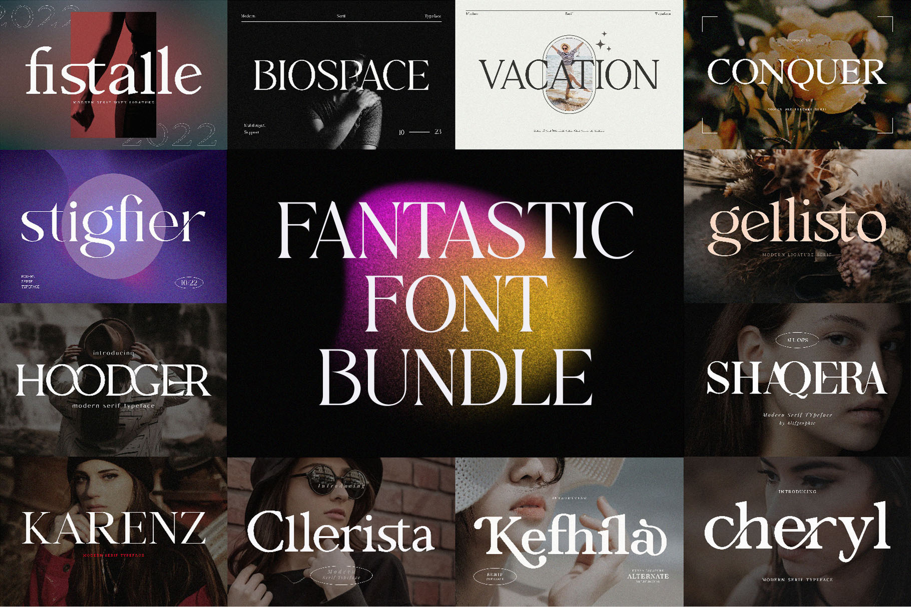 Fantastic Font Bundle, a Serif Font by Font Kingdom