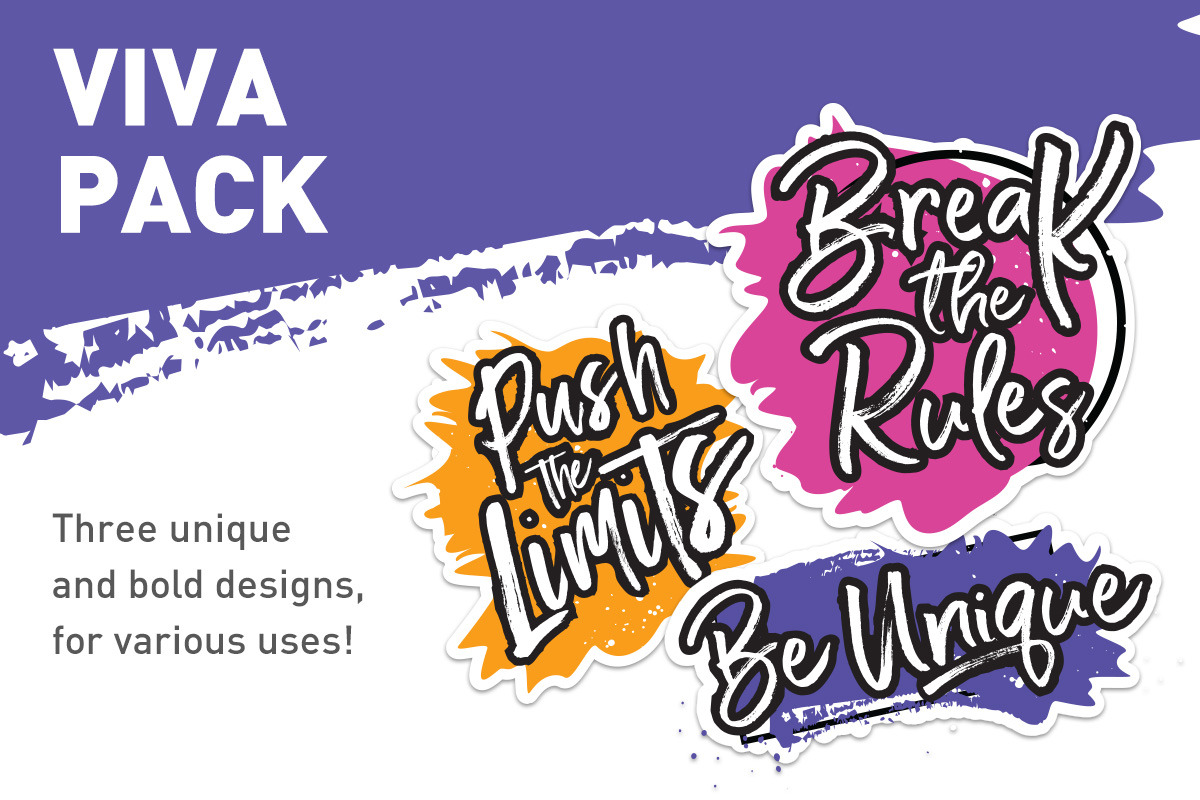 VIVA Sticker pack, an Illustration by theGoldenEmpress | Creative Market