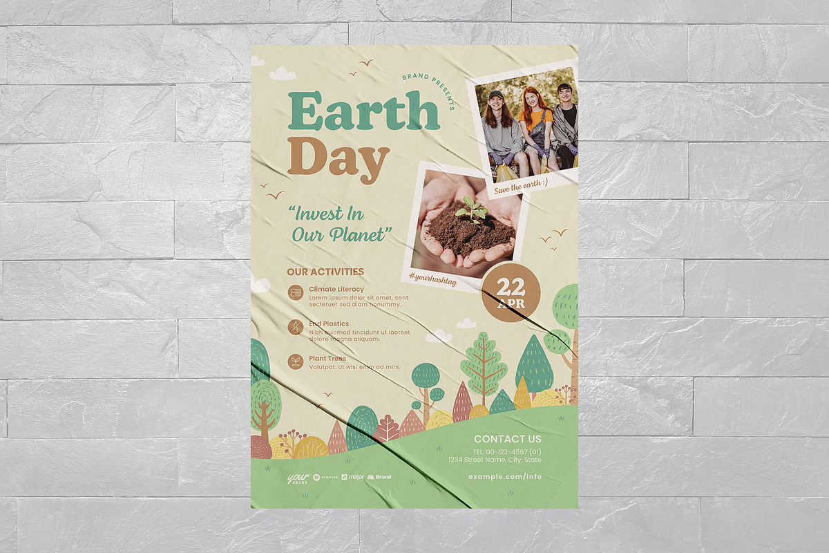 Earth Day Flyer Template, a Flyer Template by BrandPacks