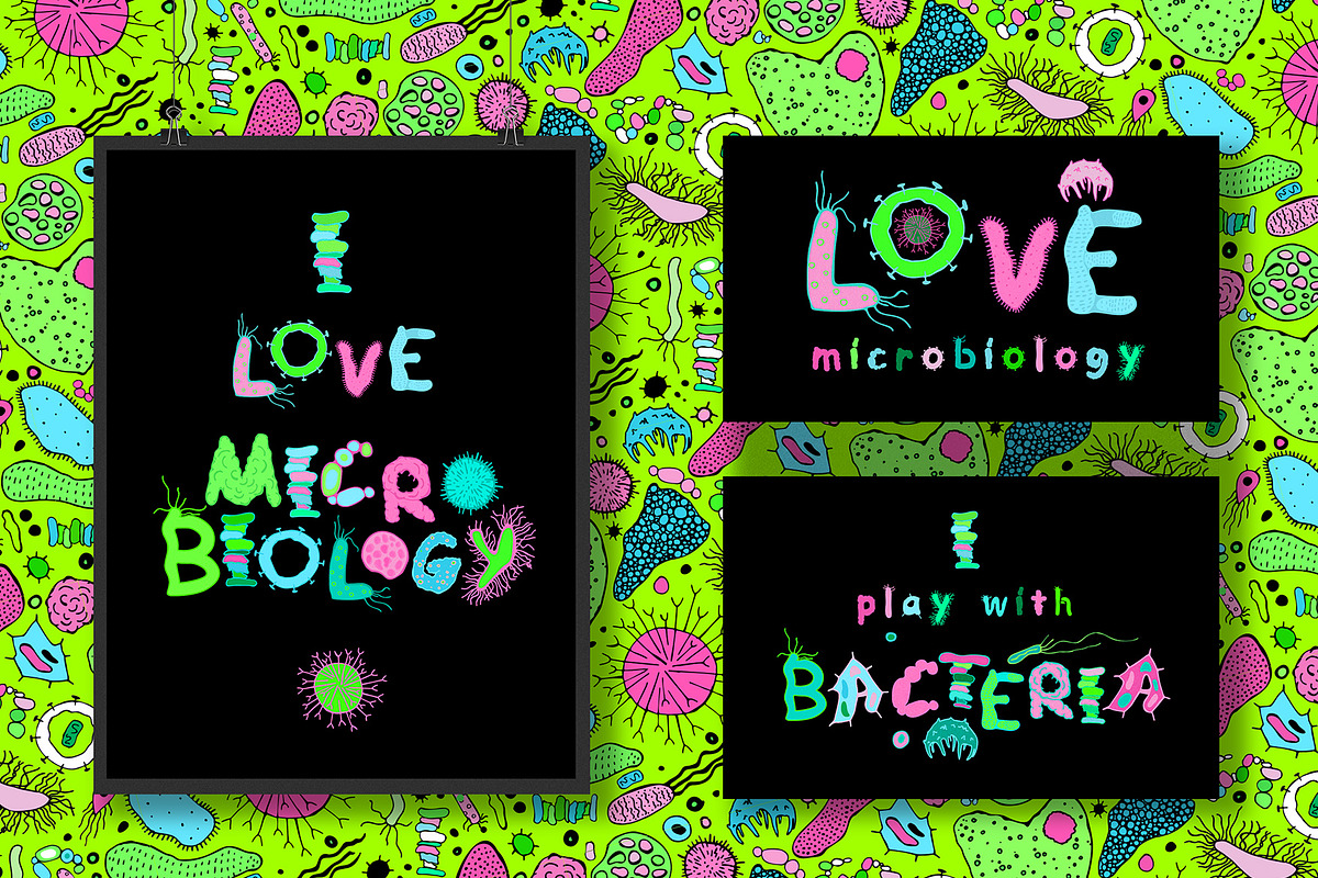Microbiology Lover, a Font by Annyart Design | Creative Market