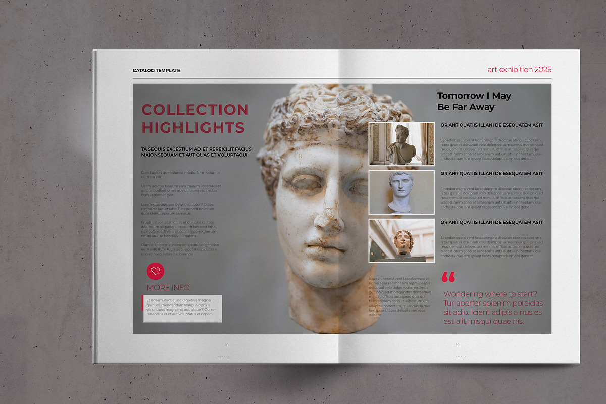 Art Gallery Exhibition Catalog Template