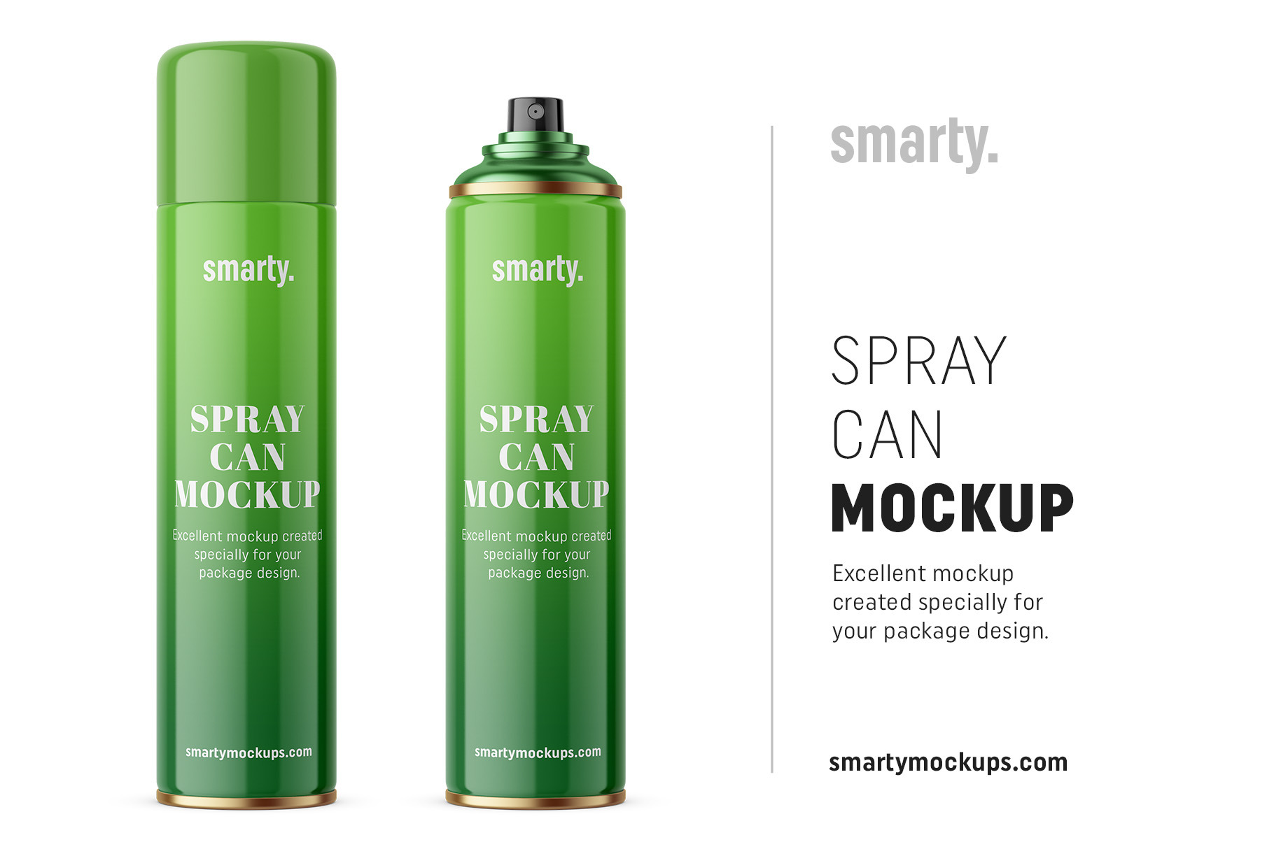 Hair spray can mockup, a Pens & Pencil Mockup by Smarty Mockups