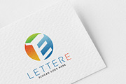 e letter circle logo template | Branding & Logo Templates ~ Creative Market