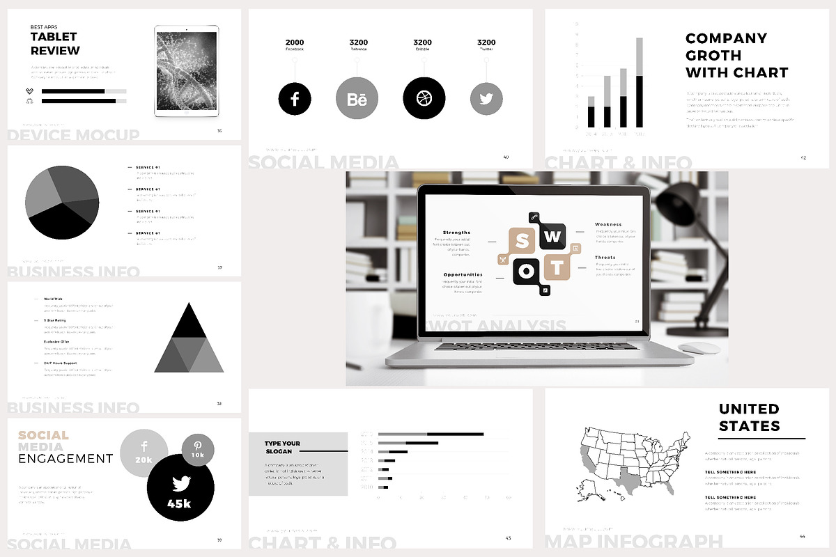 Minimum Powerpoint Template, a Presentation Template by ZAAS