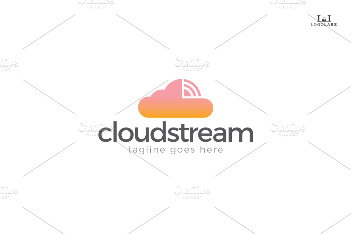 Cloud Stream Logo, a Branding & Logo Template by LogoLabs