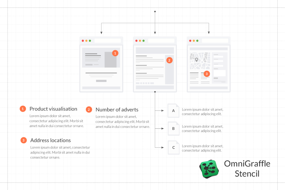 Tiles for Wireframes & Flowcharts V1, a Mockup by firetuts | Creative ...