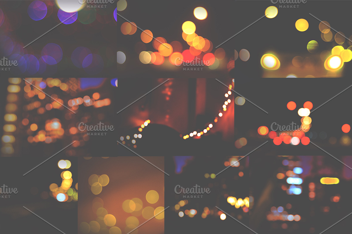 50 Bokeh Textures, an Abstract Photo by Qamber Designs & Media