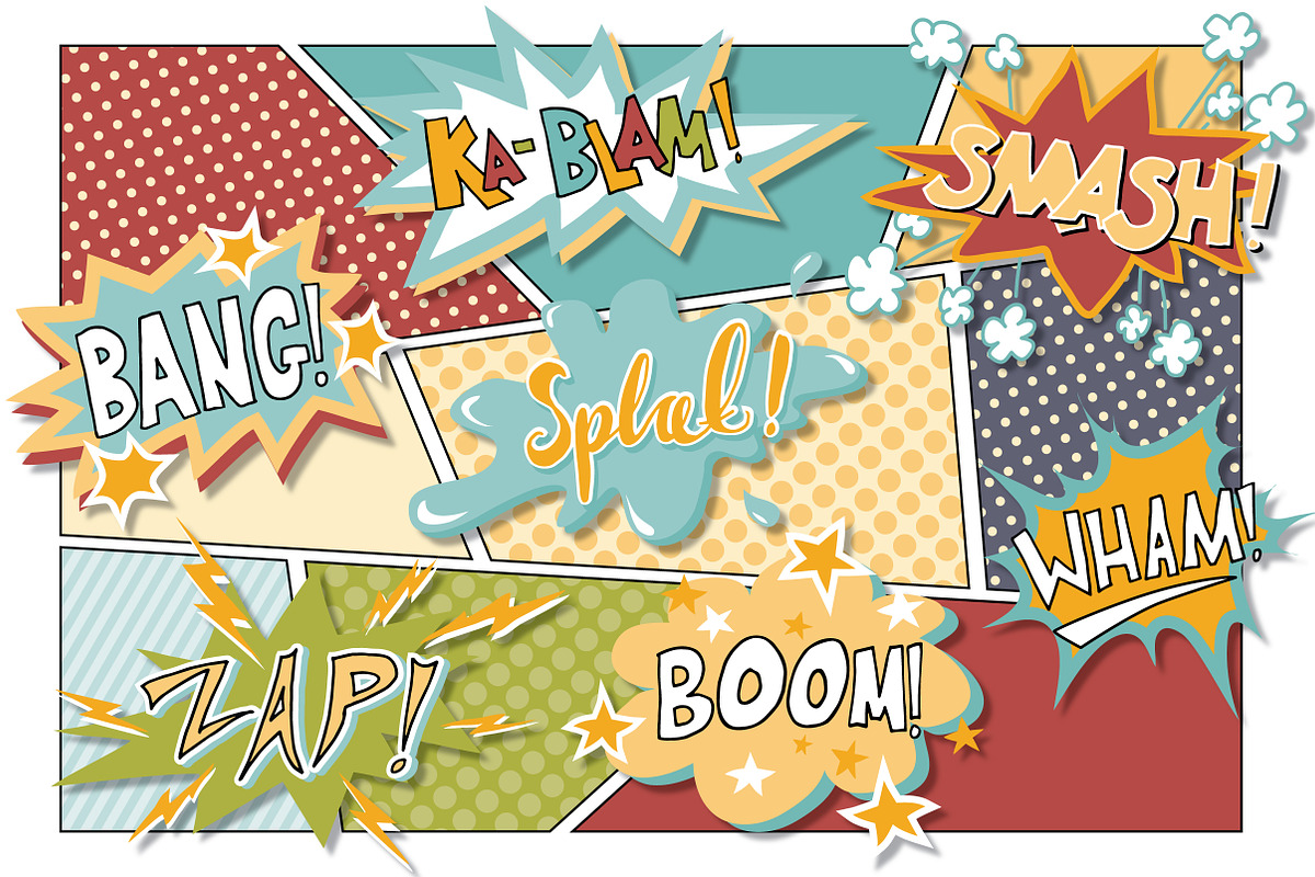 Superhero Comic Book Overlays, a Graphic by The Pen and Brush