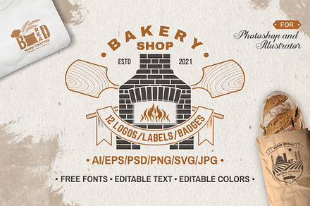 Bakery Shop | Branding & Logo Templates ~ Creative Market