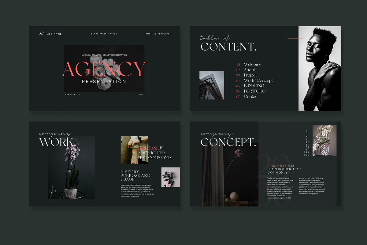 Agency Portfolio PowerPoint Template, a Presentation Template by ...