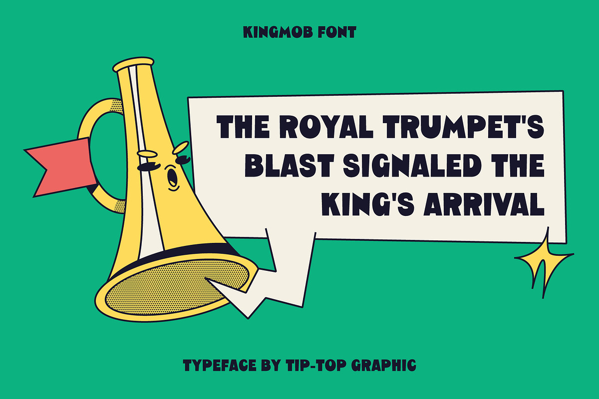 Kingmob – Groovy Display Font, a Sans Serif Font by Tiptop Graphic | Creative Market