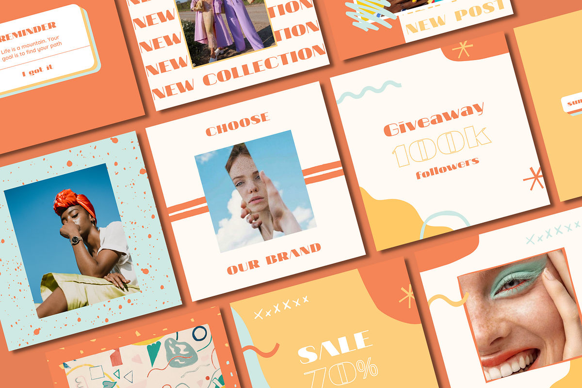Colorful Instagram Template Canva