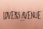 Lovers Avenue Font, a Serif Font by Creativeqube Design