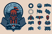 Americana Vector Set, a Graphic by Hydro74 | Creative Market