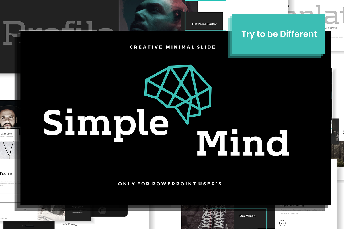 Simplemind - Powerpoint Template, a Presentation Template by Mikokit