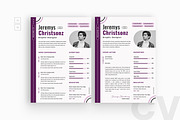 Shape Background Resume CV, a Resume Template by iDoodle Studio
