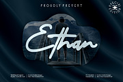 Ethan Signature - Script style font, a Script Font by mahstudios