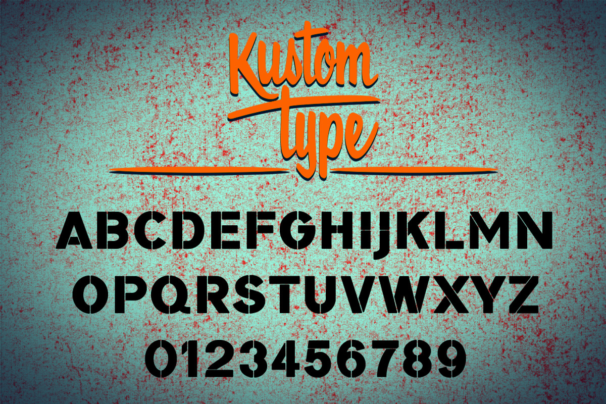 Crate Pro Rounded Stencil, a Blackletter Font by Kustomtype