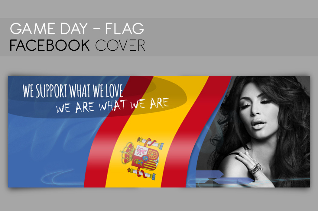 FACEBOOK COVER flag - Game day, a Social Media Template by RudanStudio