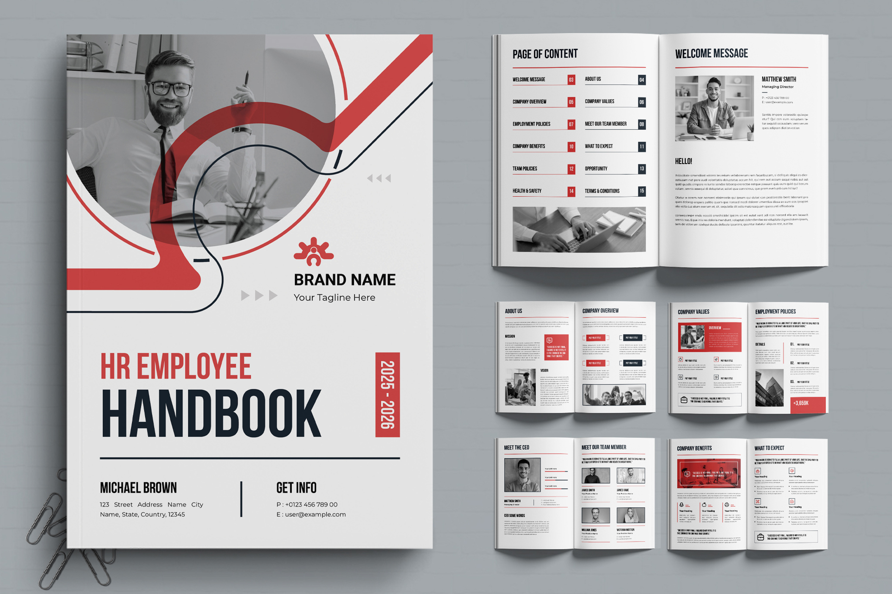 Hr Employee Handbook Layout