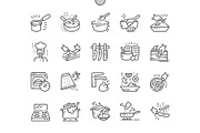Cooking Line Icons, an Outline Icon by Palau