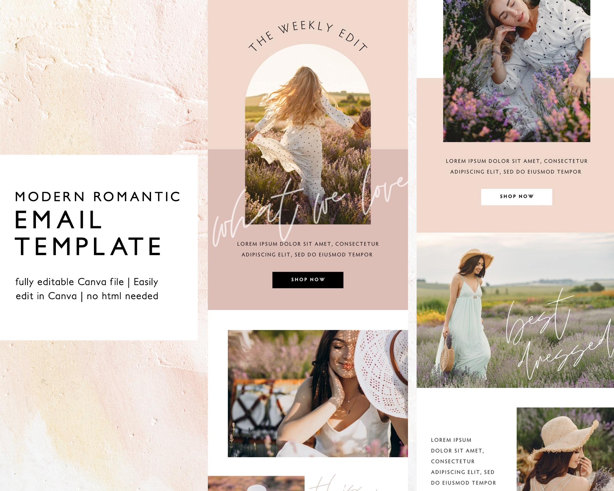 Minimalist Boho Email Template, an Email Template by KikiBunnyCreative