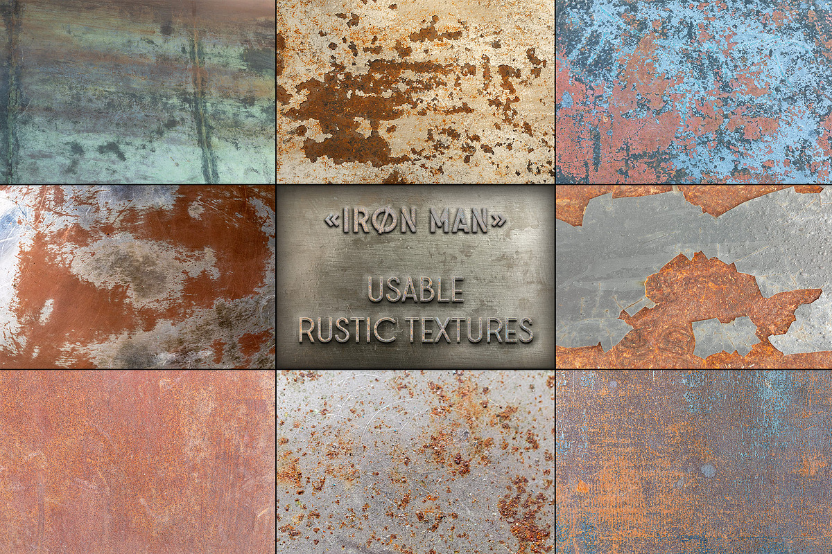 Iron Man - 100 metal textures, a Texture Graphic by Madebyvadim
