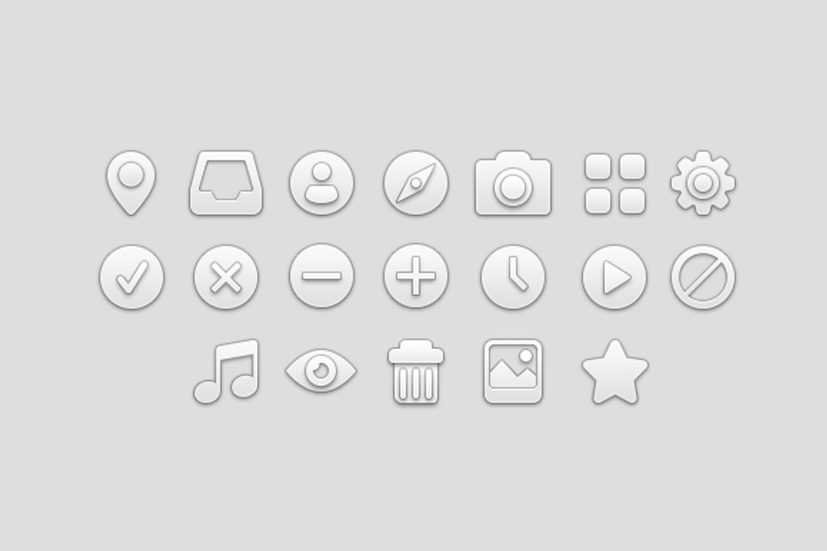 White icons pack, an Icon by Sayid