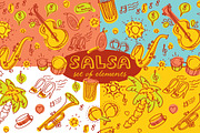 Salsa pattern and 3 templates, a Pattern Graphic by Olyzel