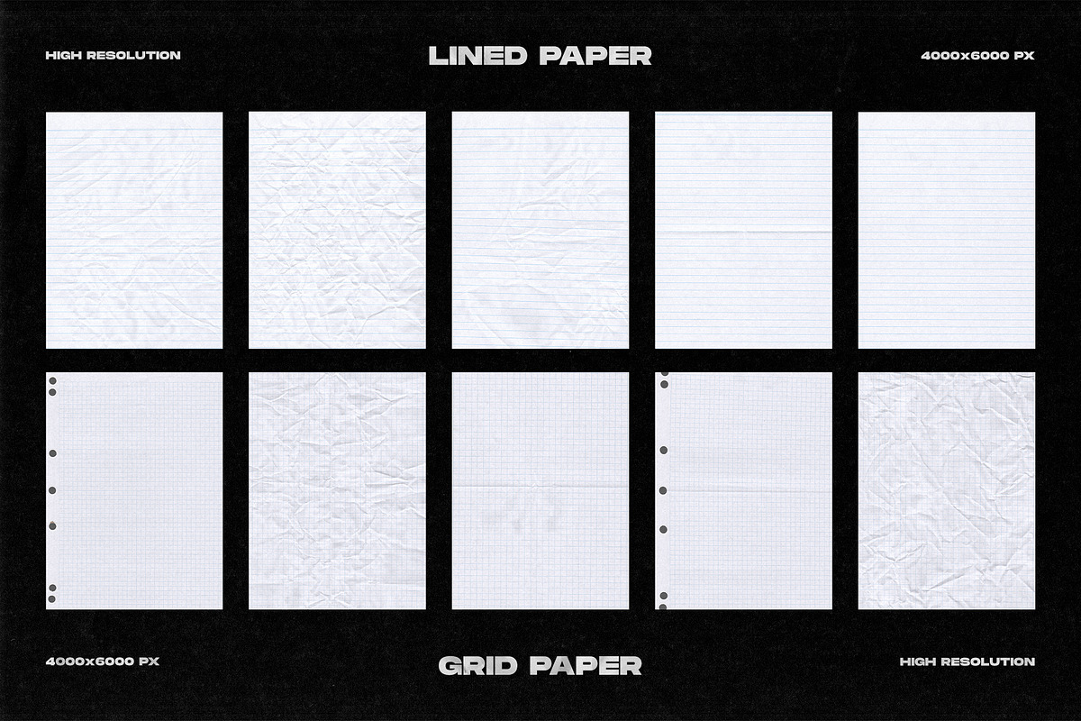 Rough Paper Textures (30 Assets), a Texture Graphic by Divided.co