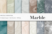 Marble Digital Paper, a Texture Graphic by BonaDesigns