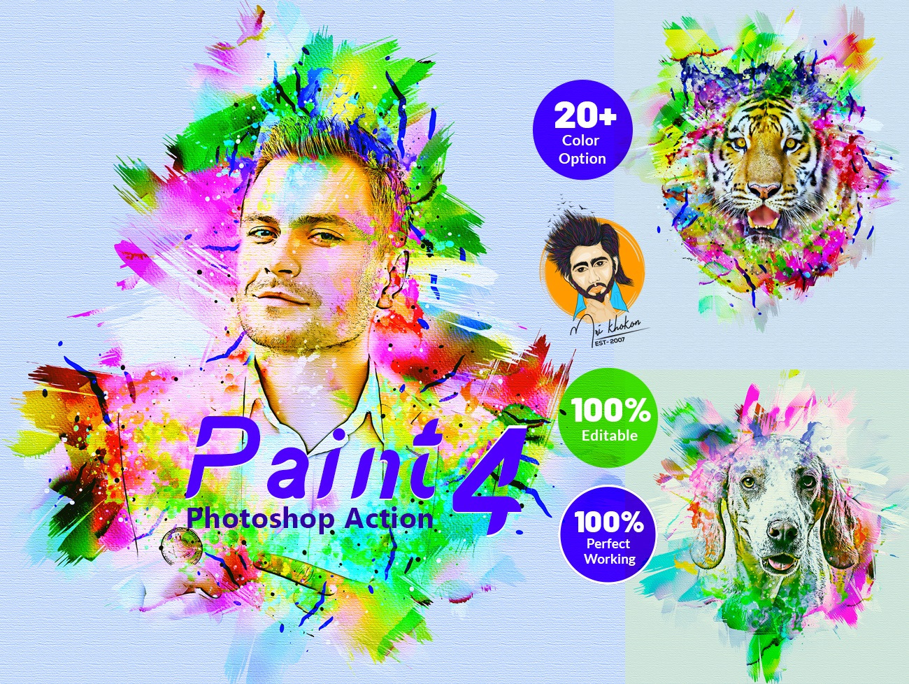 Paint Photoshop Action, an Action Add-On by MRI STUDIO