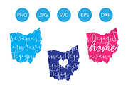 Ohio SVG Cut Files and Clipart, an Illustration by SavanasDesign