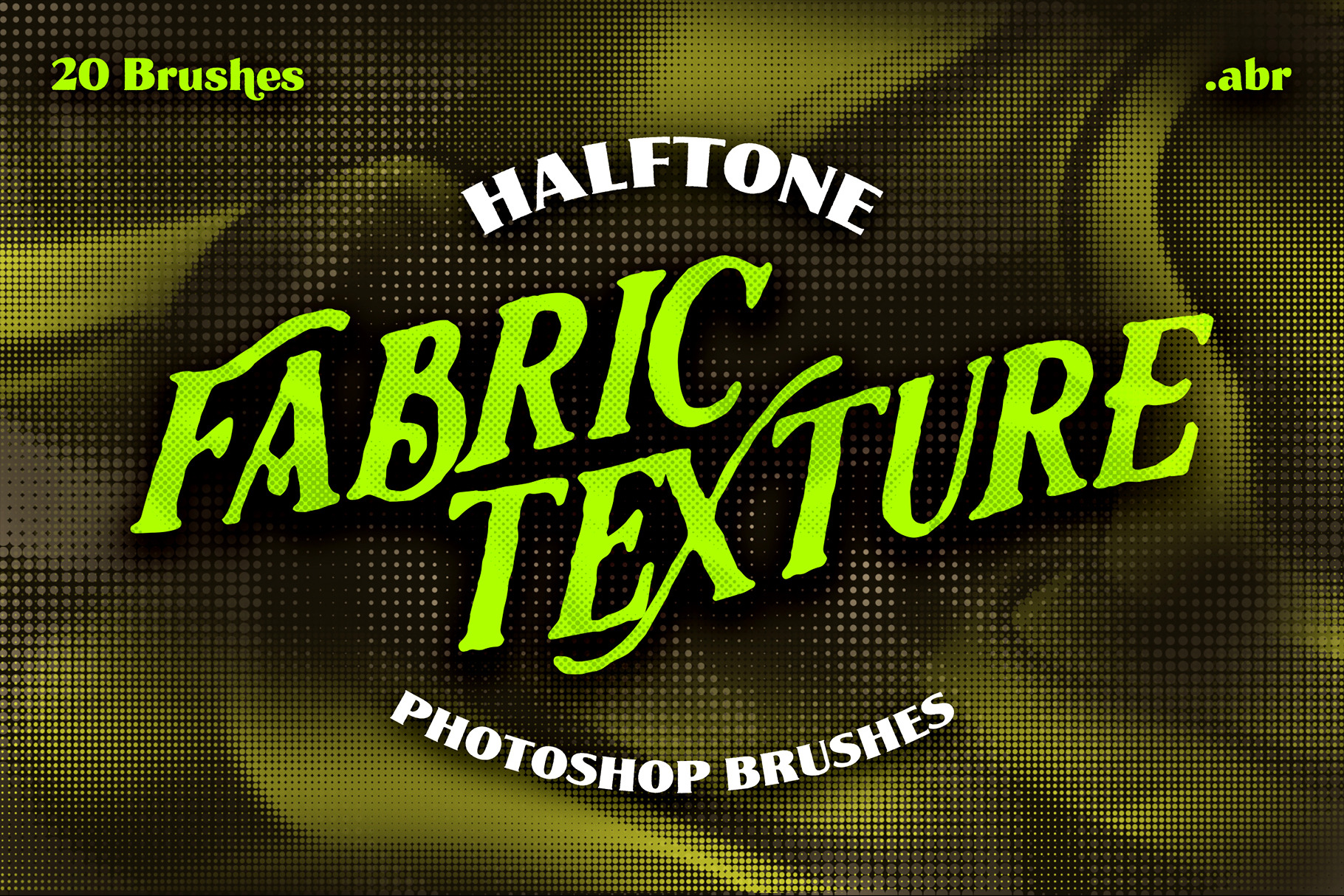20 Halftone Fabric Texture, a Brush Add-On by Jiwstudio