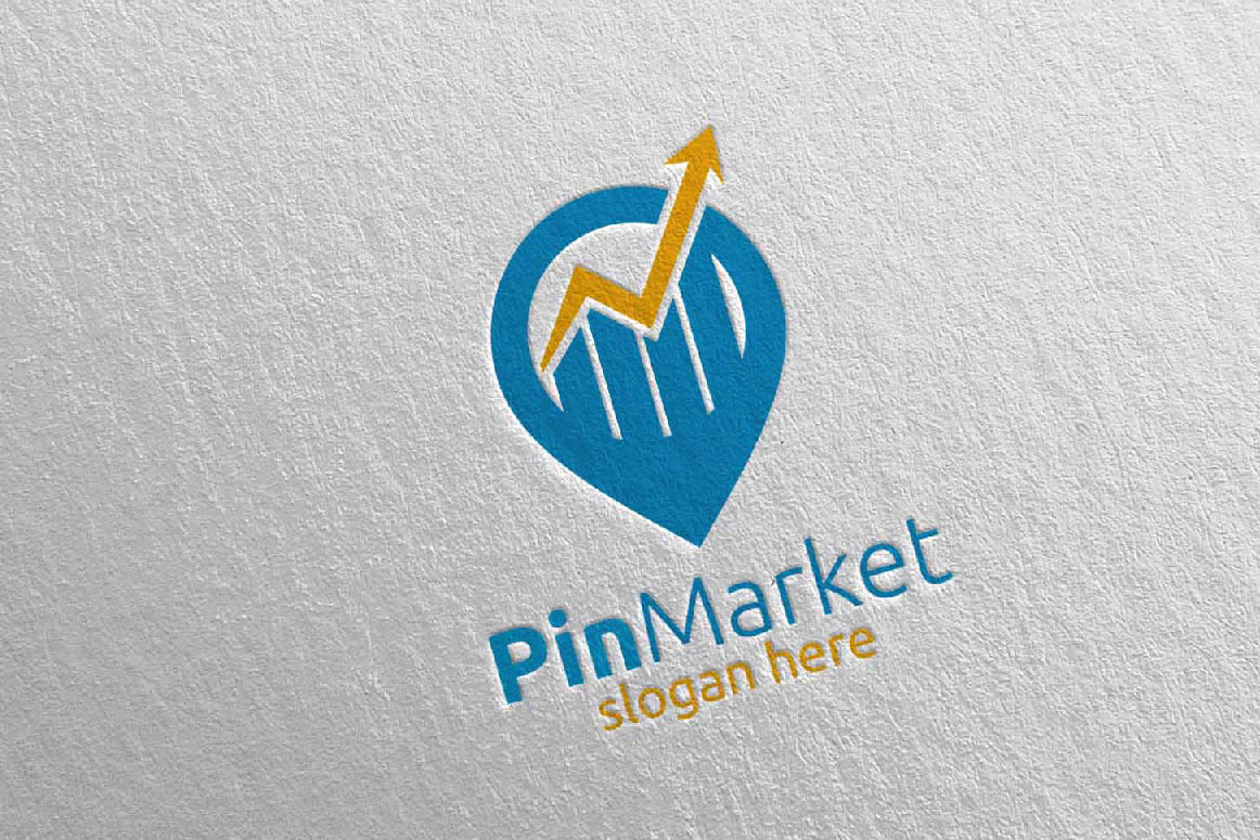 Pin Marketing Financial Logo 13, a Branding & Logo Template by denayunebgt