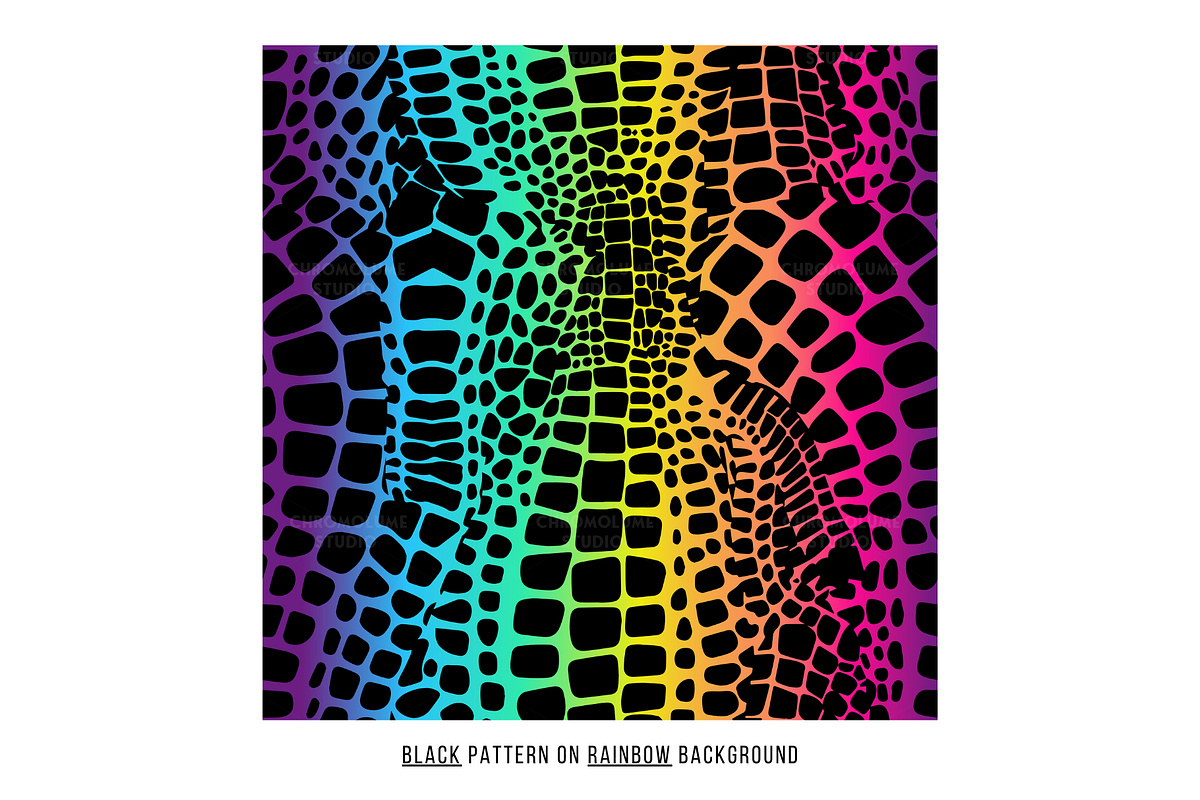 Rainbow Animal Print Digital Paper