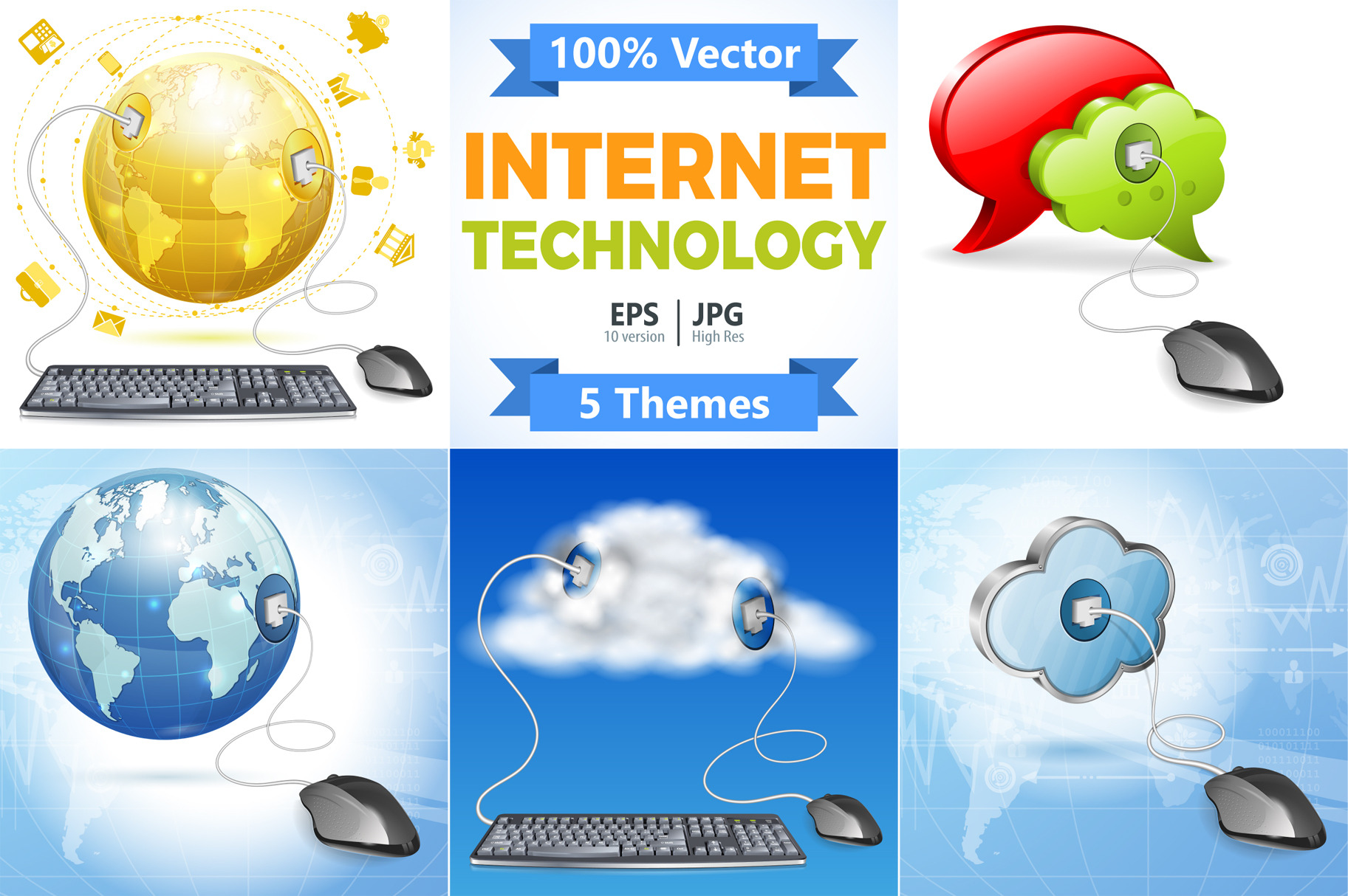 Internet Technologies Concepts, a Finance Illustration by TAlex