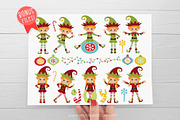 Christmas Santa's Elves Clipart, SVG, an Illustration by MyClipArtStore