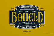 Boheld Font Collection, a Sans Serif Font by Graptail
