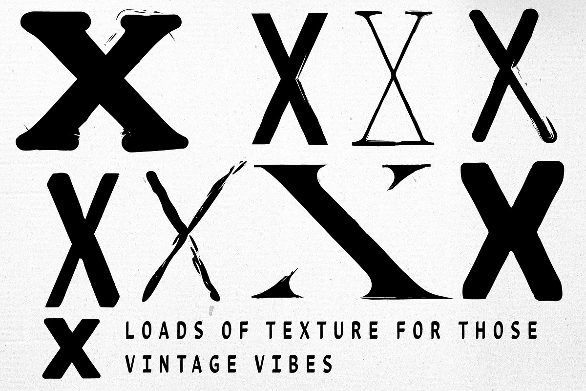 TEXTURE FONT COLLECTION (10 fonts), a Serif Font by Tropical Type