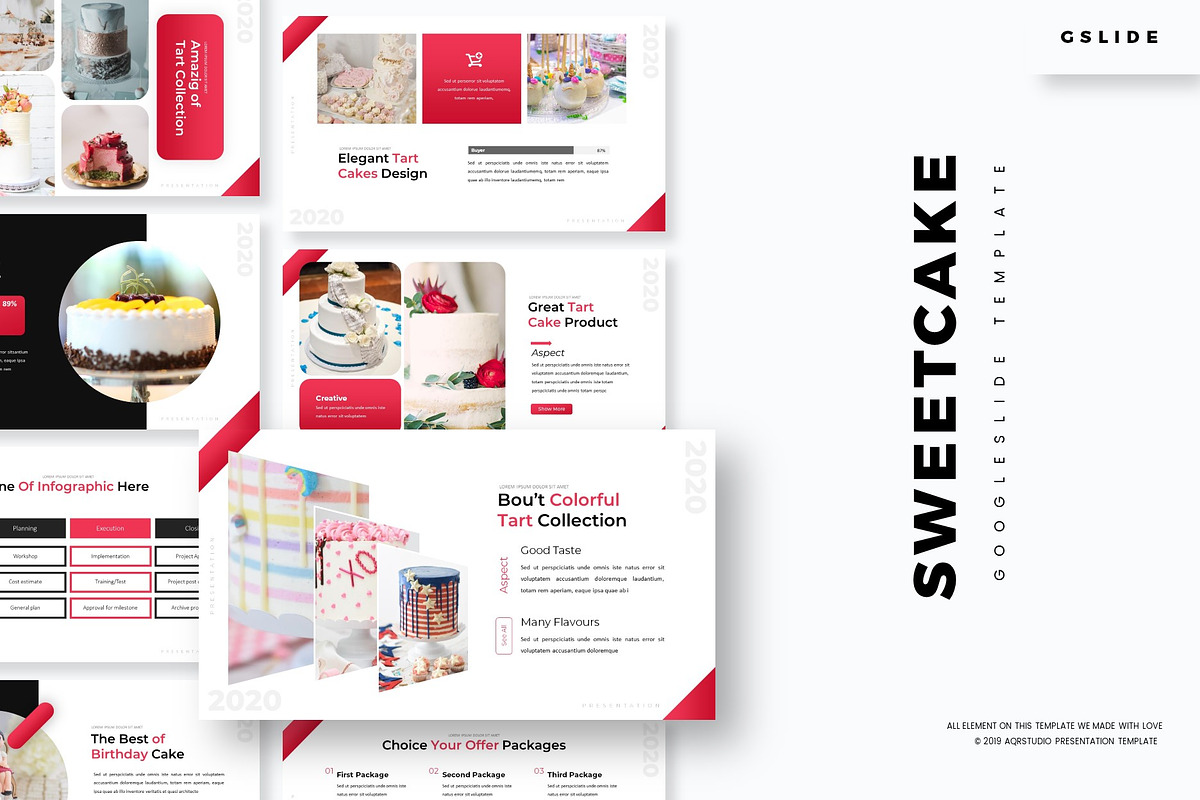 Sweetcake - Google Slides Template, a Presentation Template by AQR ...