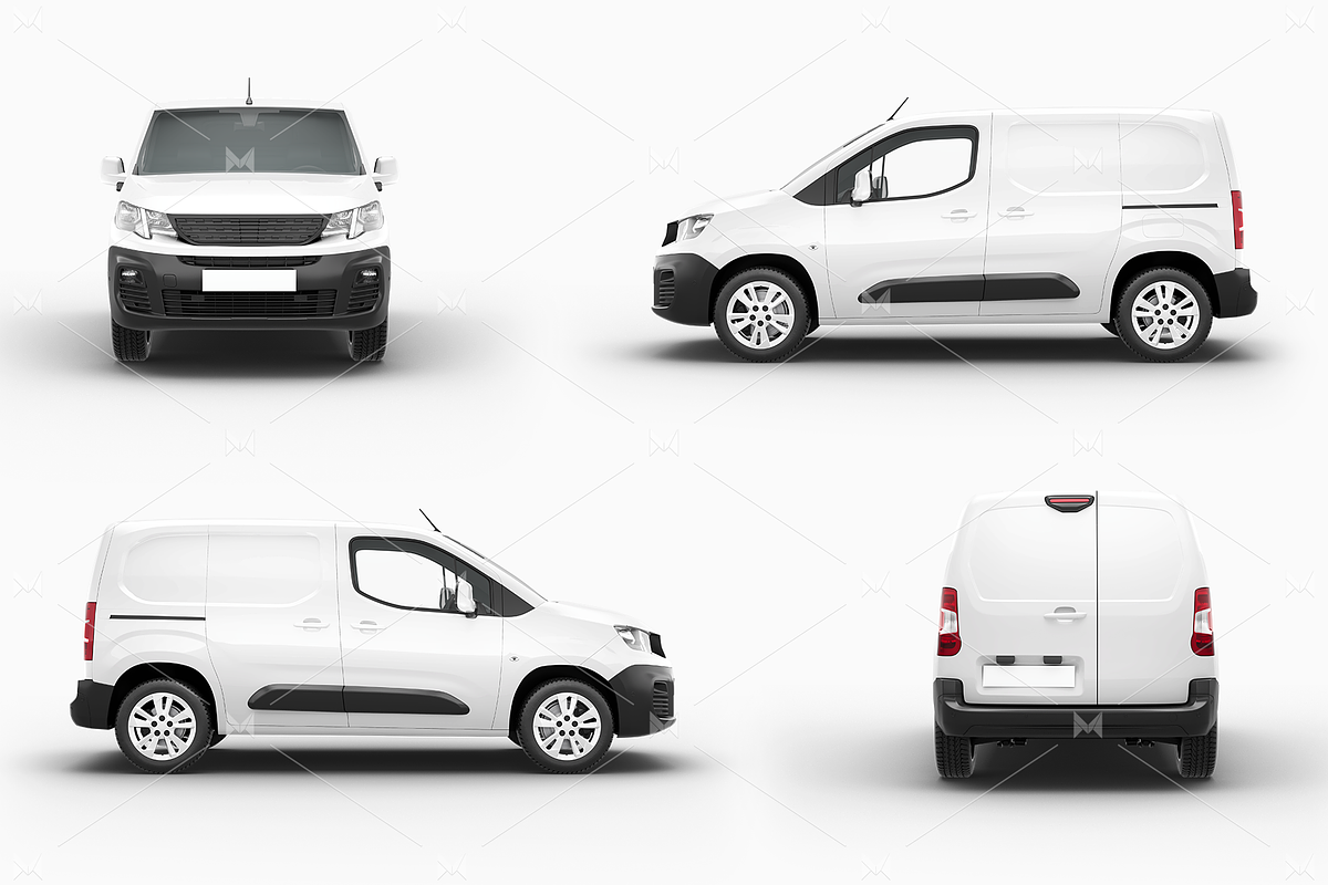 Delivery Car Mockup 5, an Advertising Mockup by Mockupix