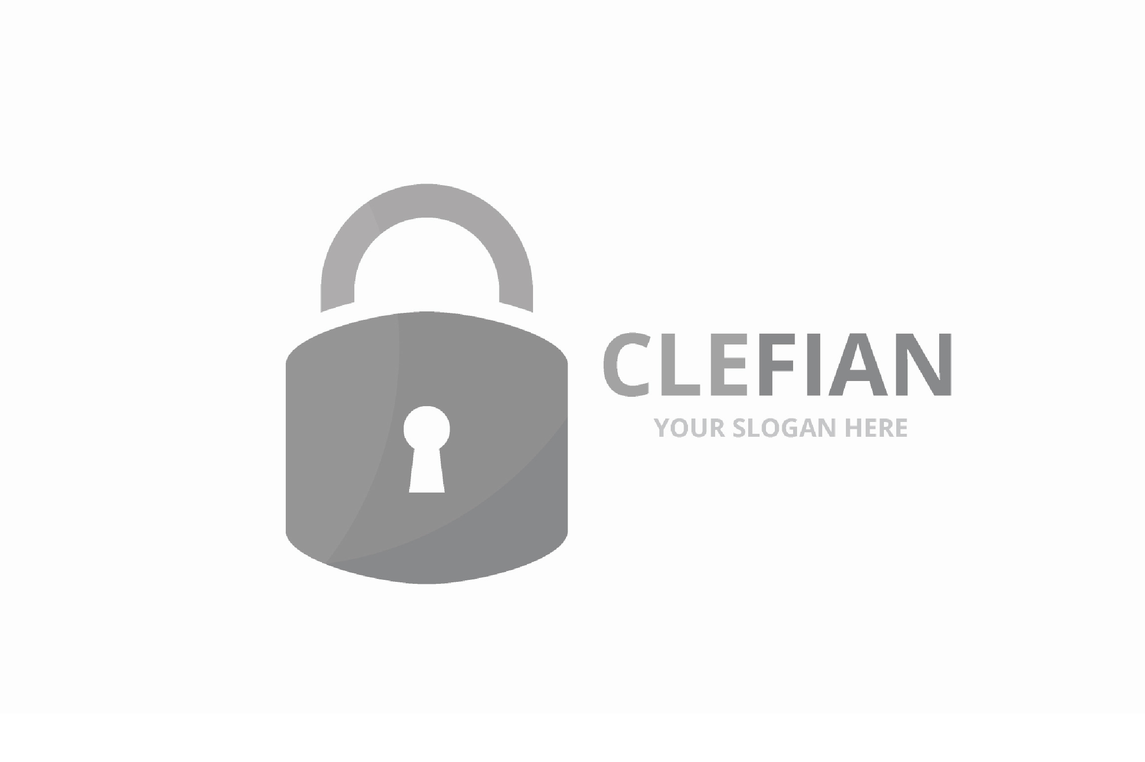 Vector lock logo combination. | Branding & Logo Templates ~ Creative Market