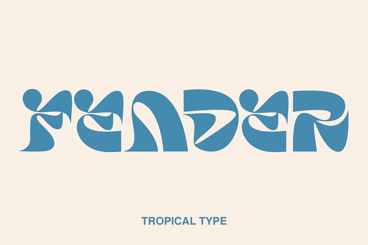 Fender Font, a Sans Serif Font by Tropical Type | fender font download ...