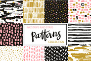 Hipster patterns Stars and ink, a Pattern Graphic by Alenkakarabanova