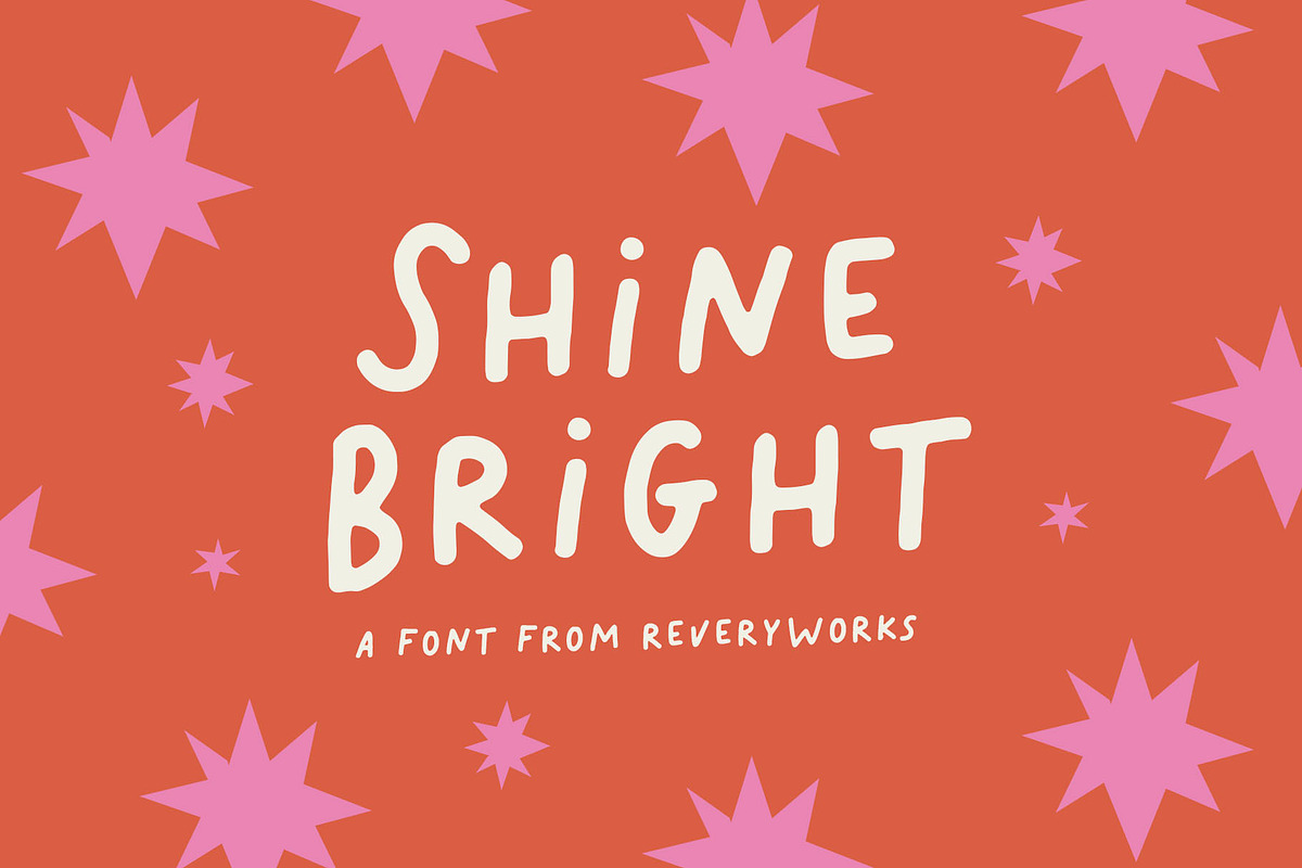 Shine Bright Font, a Font by ReveryWorks