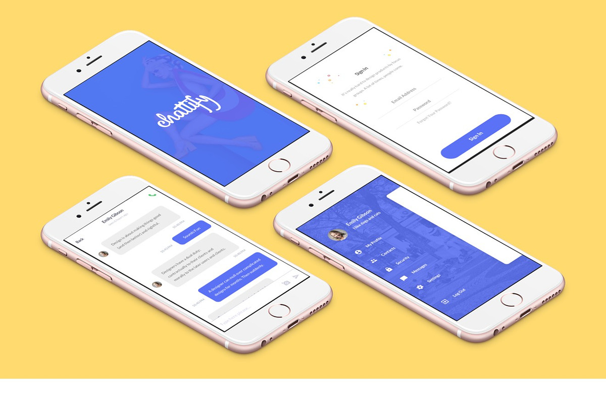 Chatify Messenger App UI Kit, an UI Kit Template by Designerbundle ...